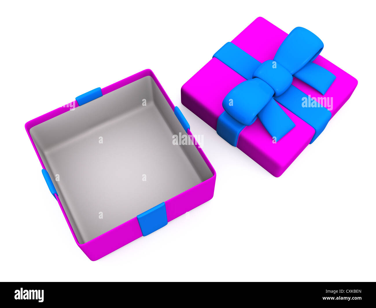 open gift box. 3D Stock Photo - Alamy
