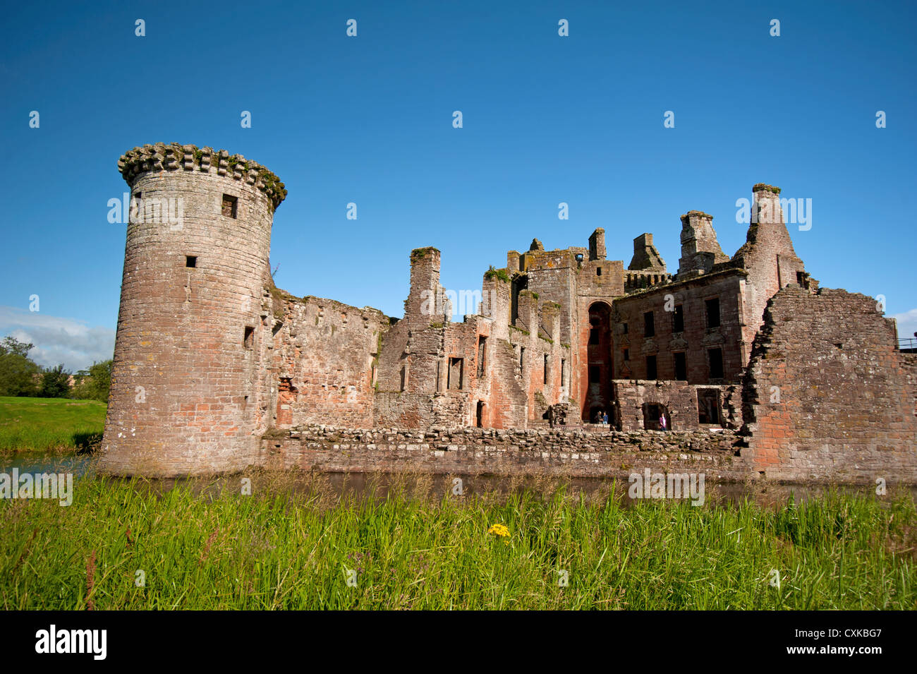 Caerlaverock Castle 13th century moated castle Dumfries and Galloway ...