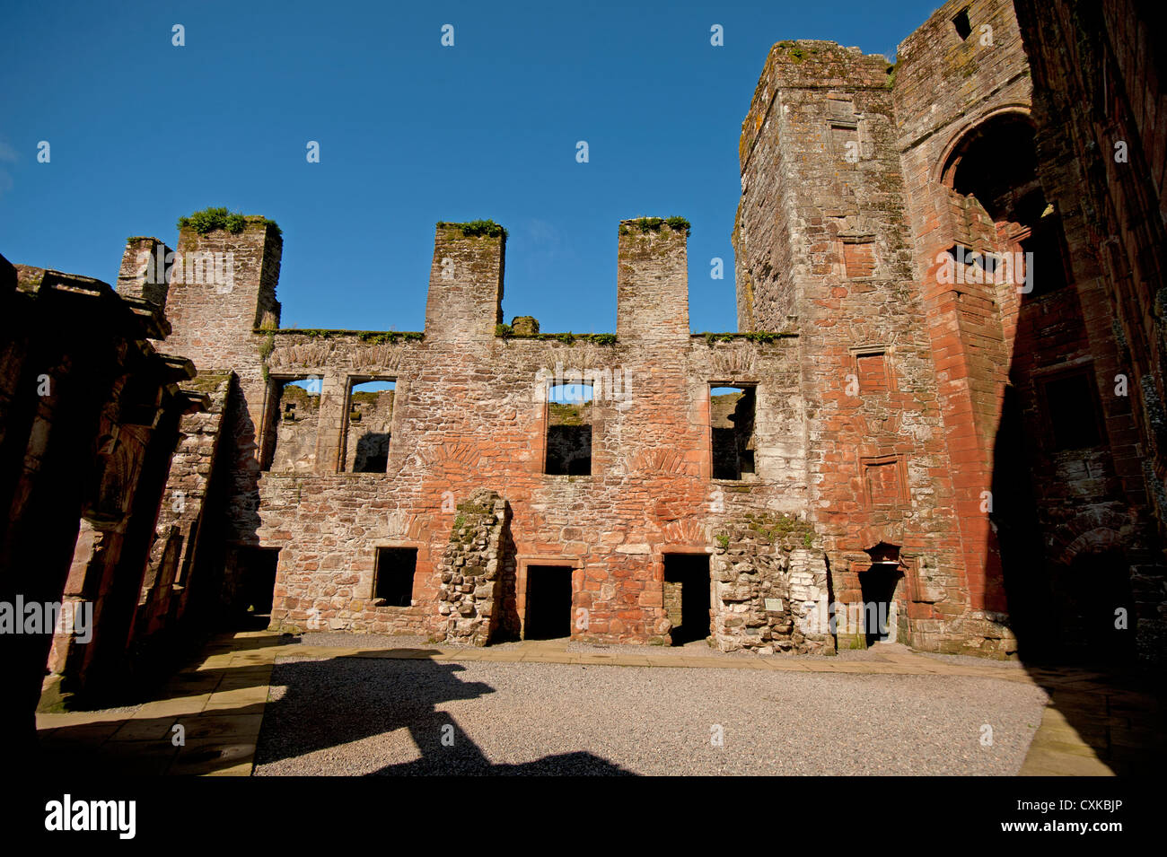 Caerlaverock Castle 13th century moated castle Dumfries and Galloway ...
