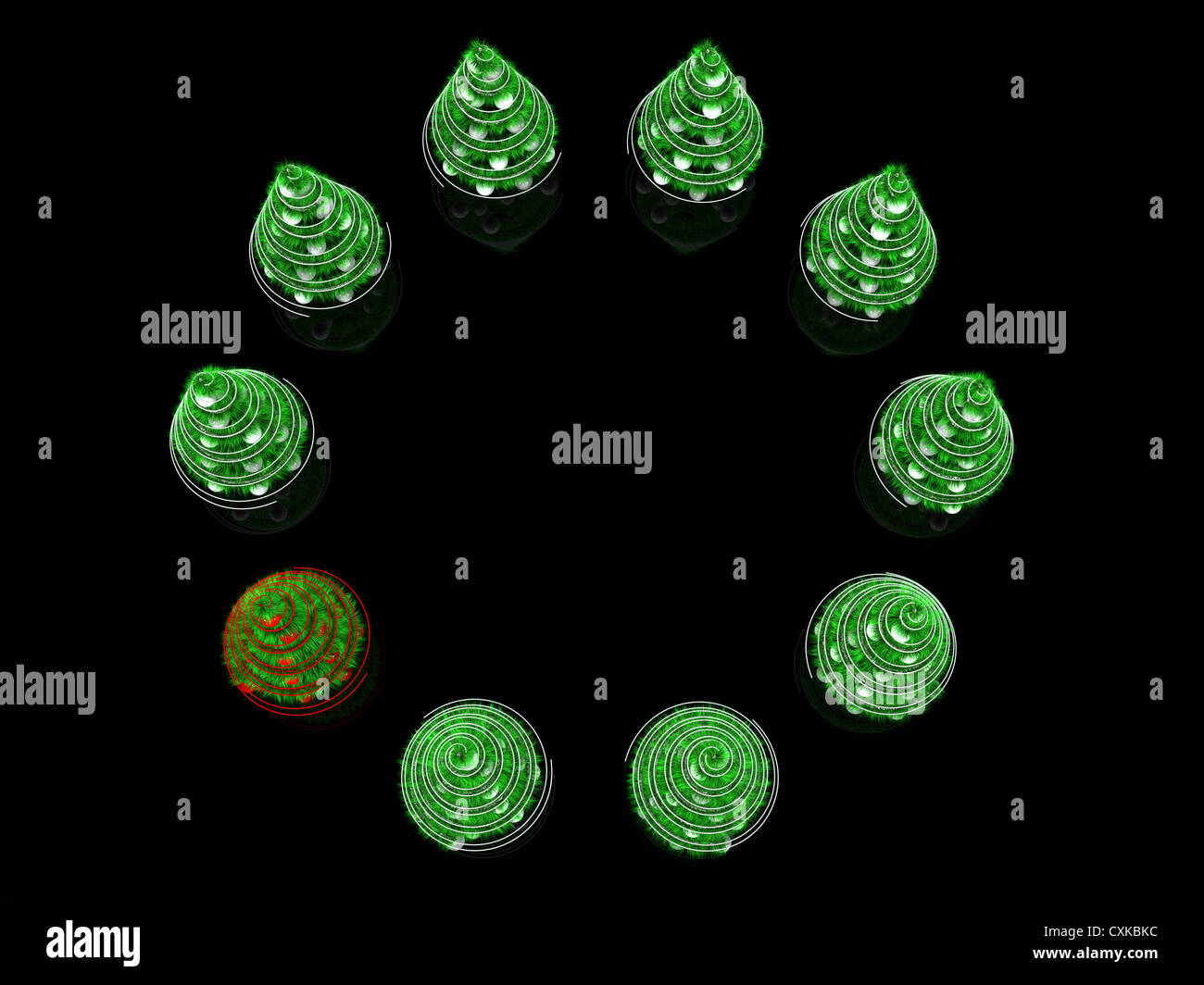 Christmas tree 3d design trees xmas hi-res stock photography and images ...