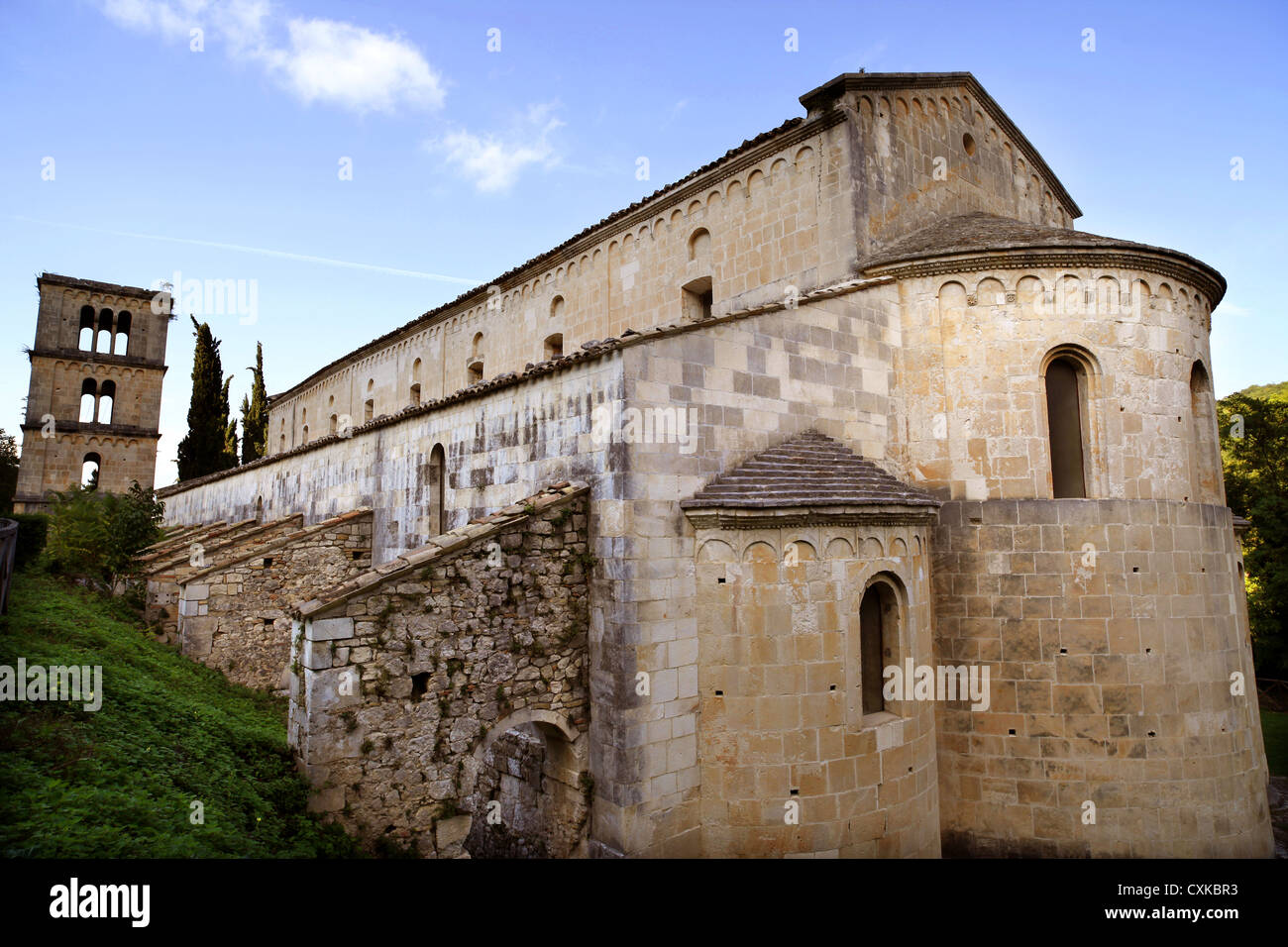 The Church of San Liberatore A Maiella in Serramonacesca, Italy Stock ...