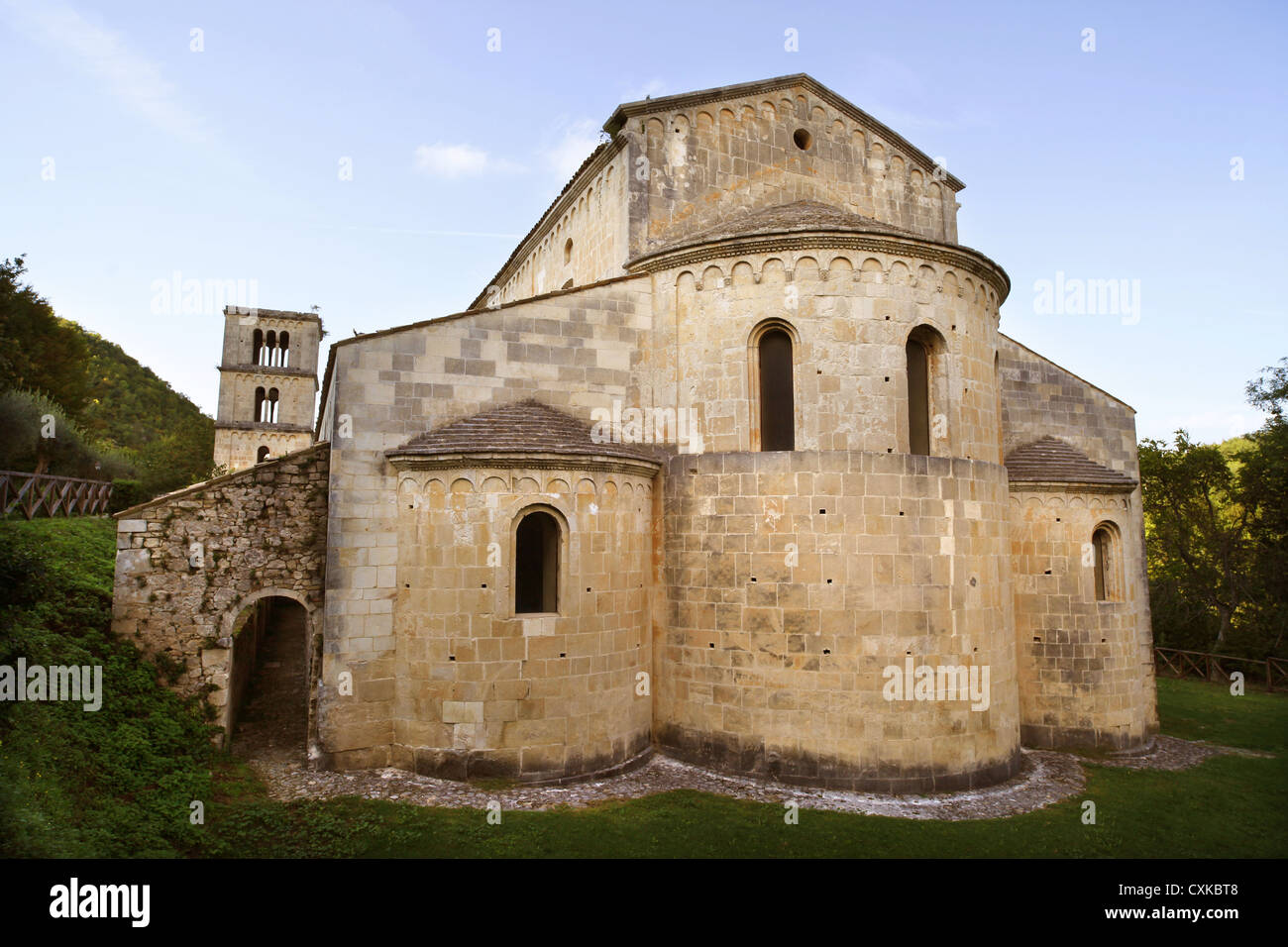 The Church of San Liberatore A Maiella in Serramonacesca, Italy Stock ...