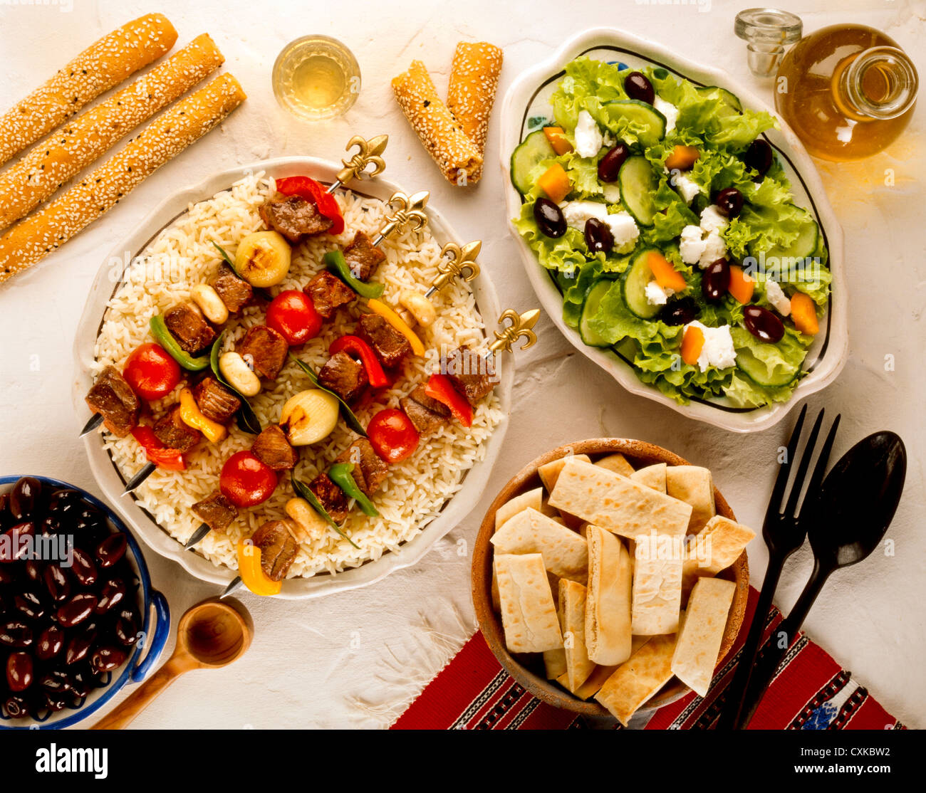 Greek turkish food hi-res stock photography and images - Alamy