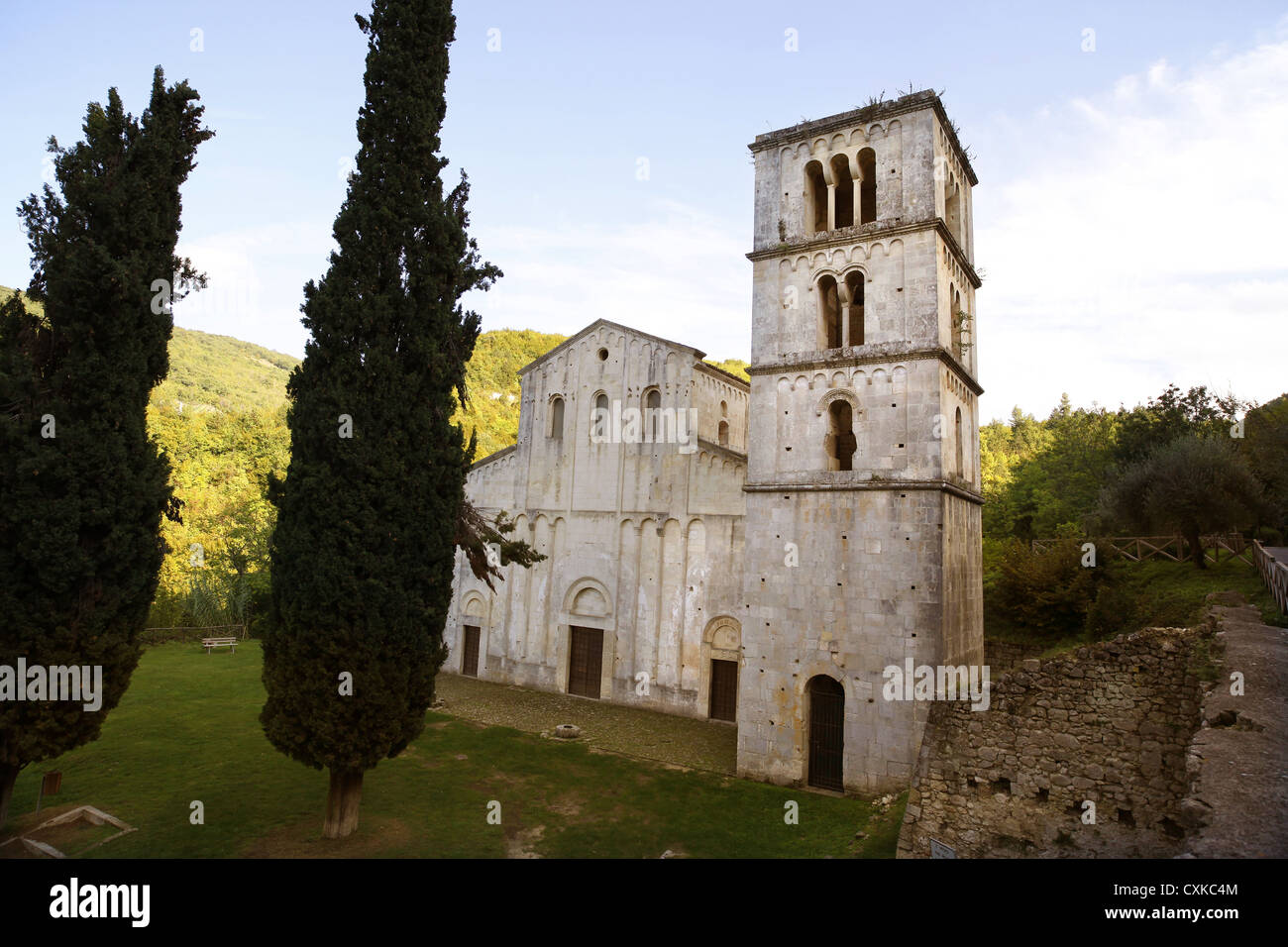 The Church of San Liberatore A Maiella in Serramonacesca, Italy Stock ...