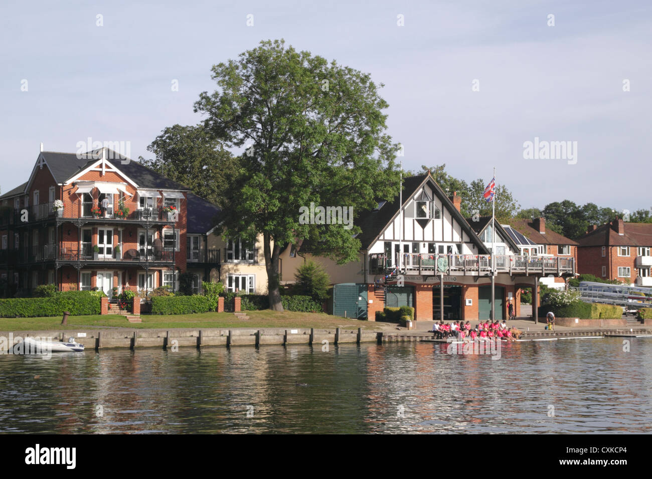 Maidenhead Rowing Club by River Thames Berkshire Stock Photo - Alamy