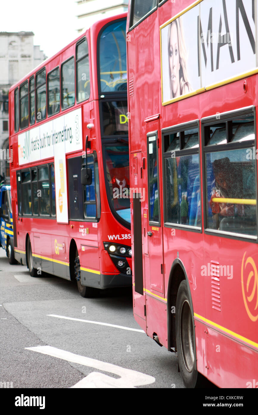 Red london double decker buses hi-res stock photography and images - Alamy