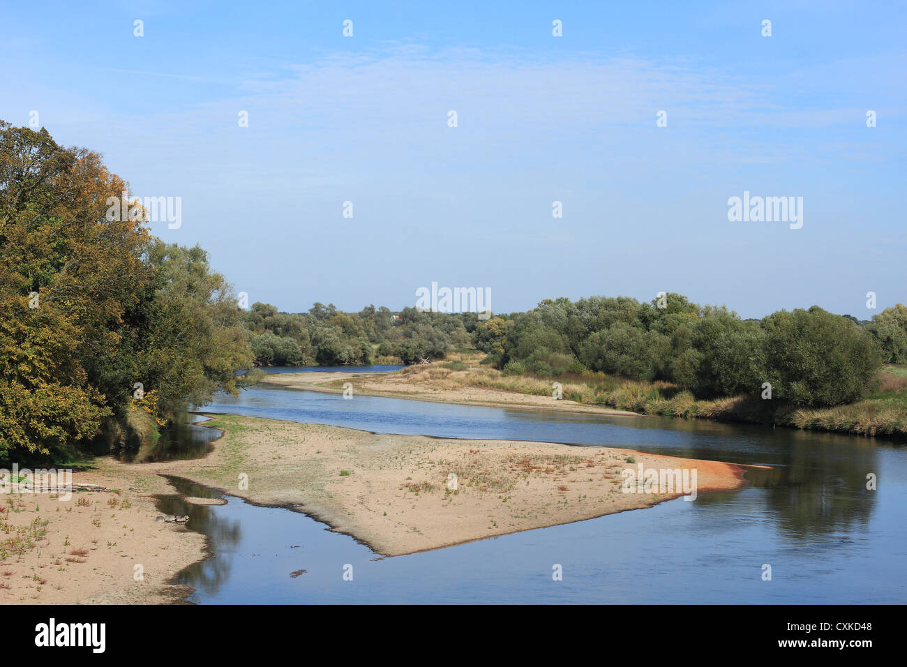 Mulde river in autumn Stock Photo - Alamy