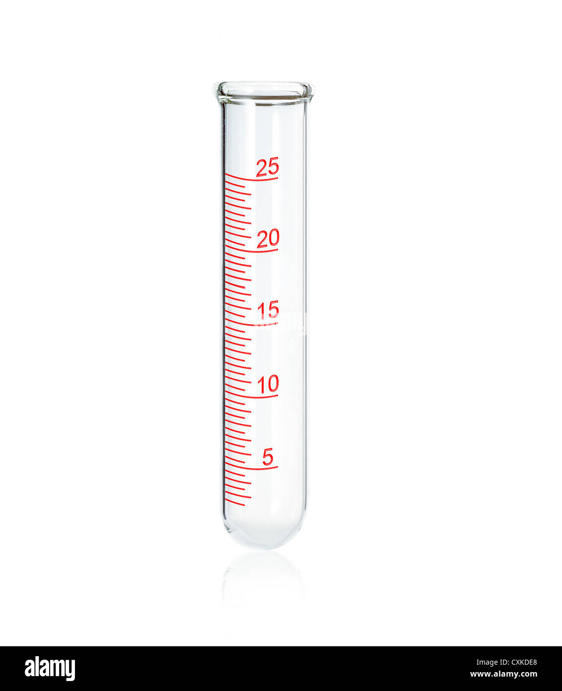 empty laboratory test tubes isolated on white background Stock Photo ...