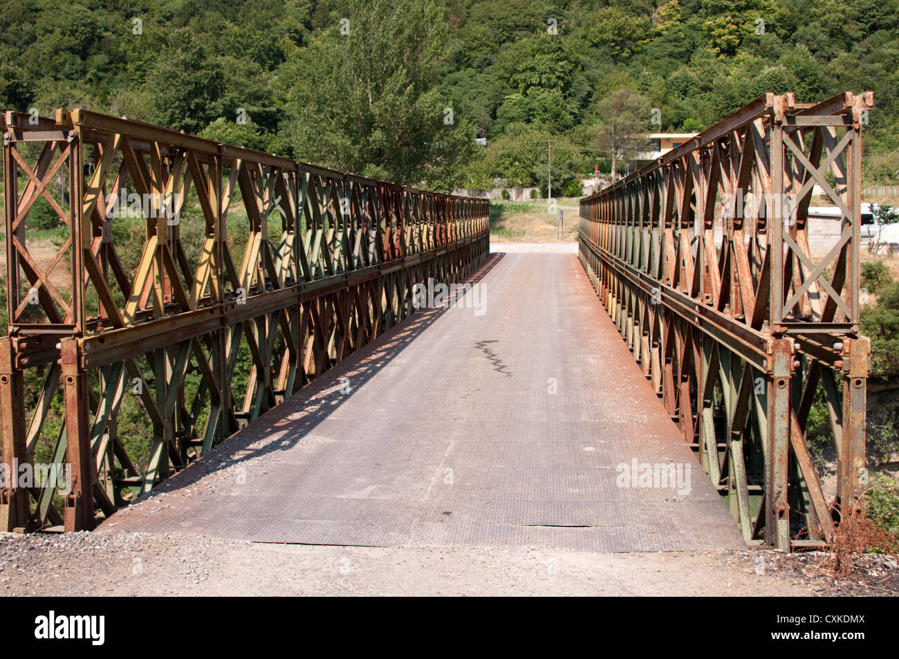 Rusty steel bridge hi-res stock photography and images - Alamy