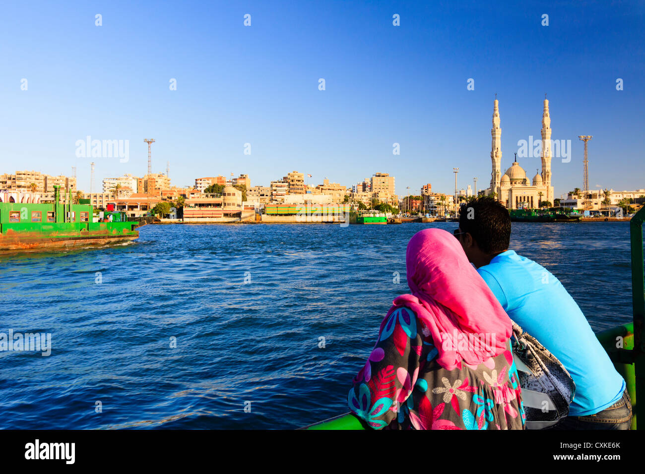 Port fuad mosque and the suez canal hi-res stock photography and images ...