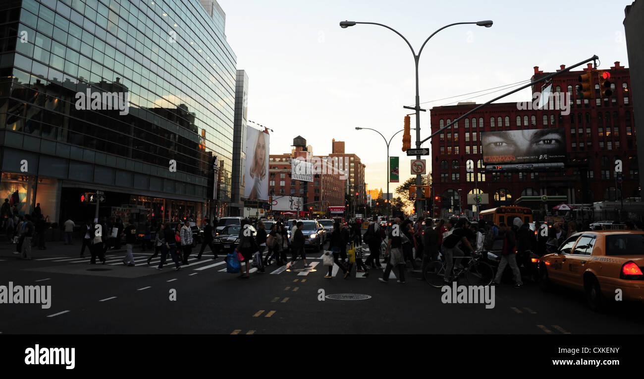 1 broadway street intersection crossroads centre foreground hi-res ...