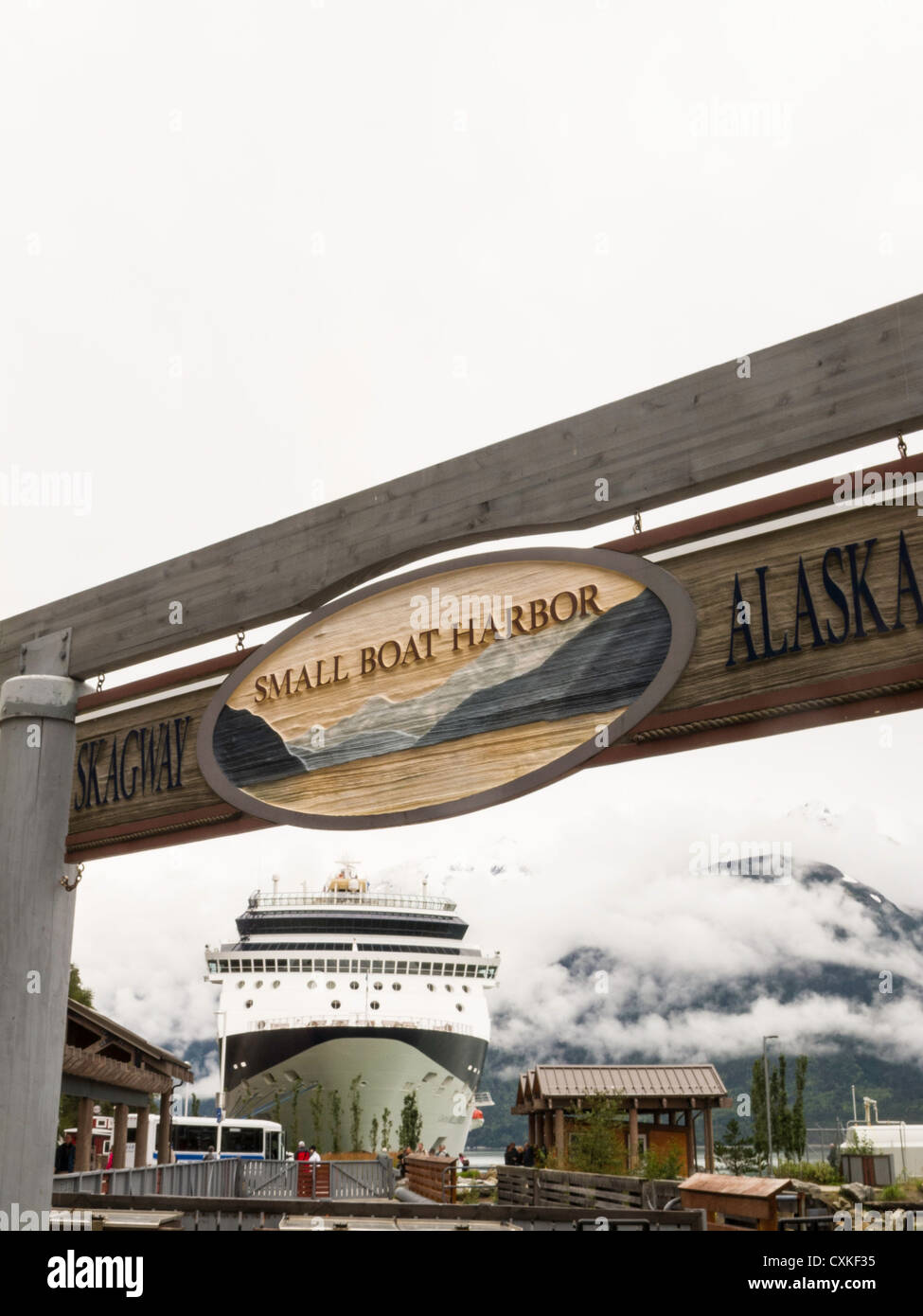 Small Boat Harbor, Skagway, Alaska, USA Stock Photo - Alamy