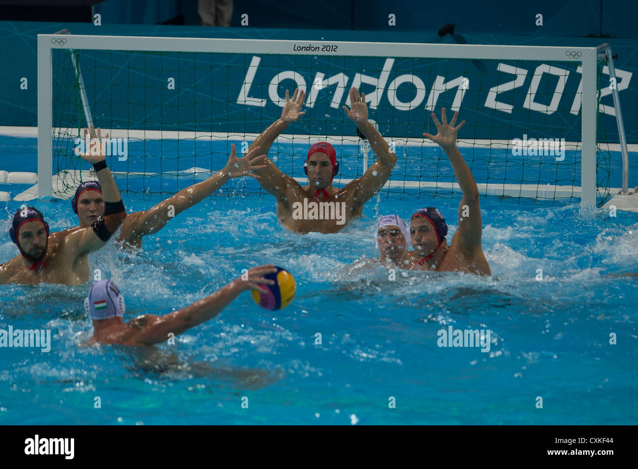 Merrill Moses (USA) goalie during the USA vs.Hungary Men's Water Polo ...