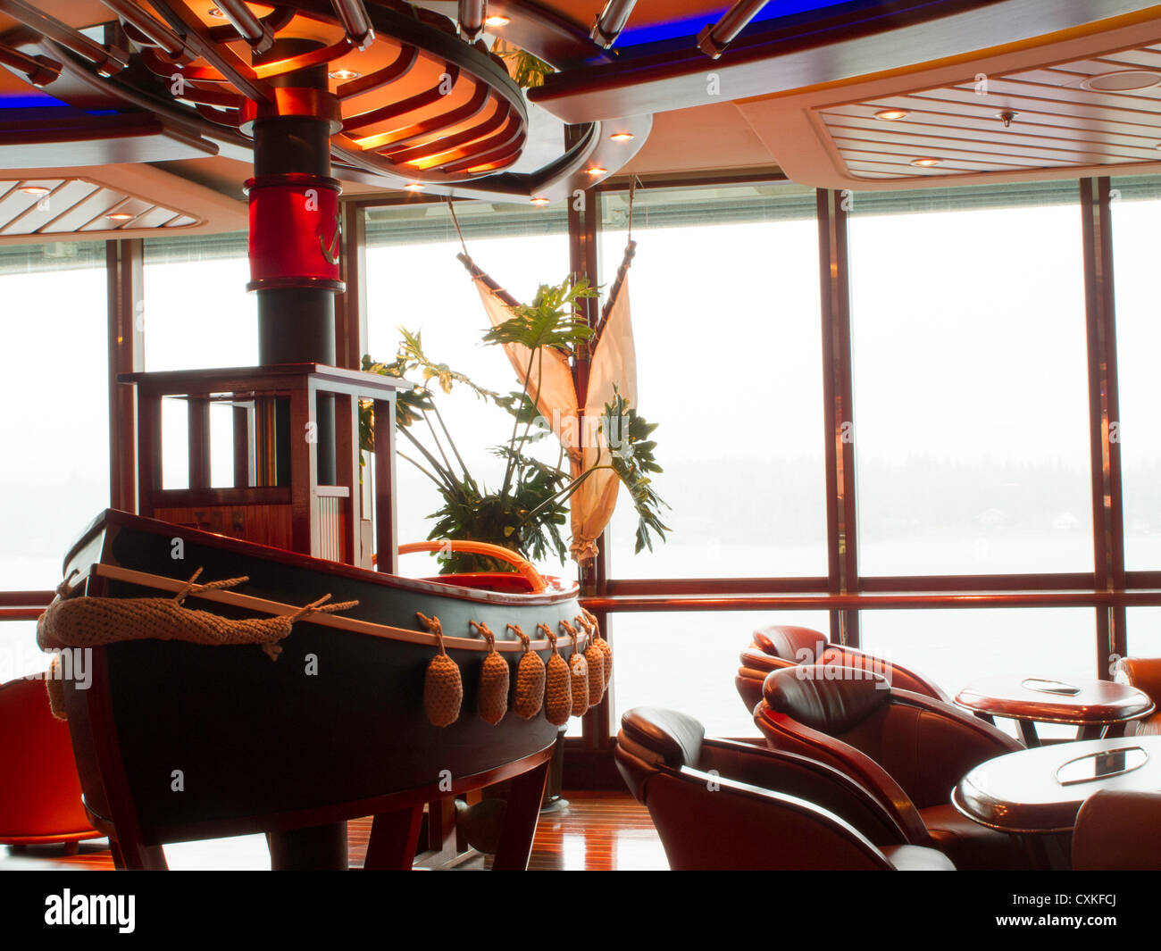 Tugboat Display Mock Up, Schooner Bar Area, Radiance of the Seas Cruise ...