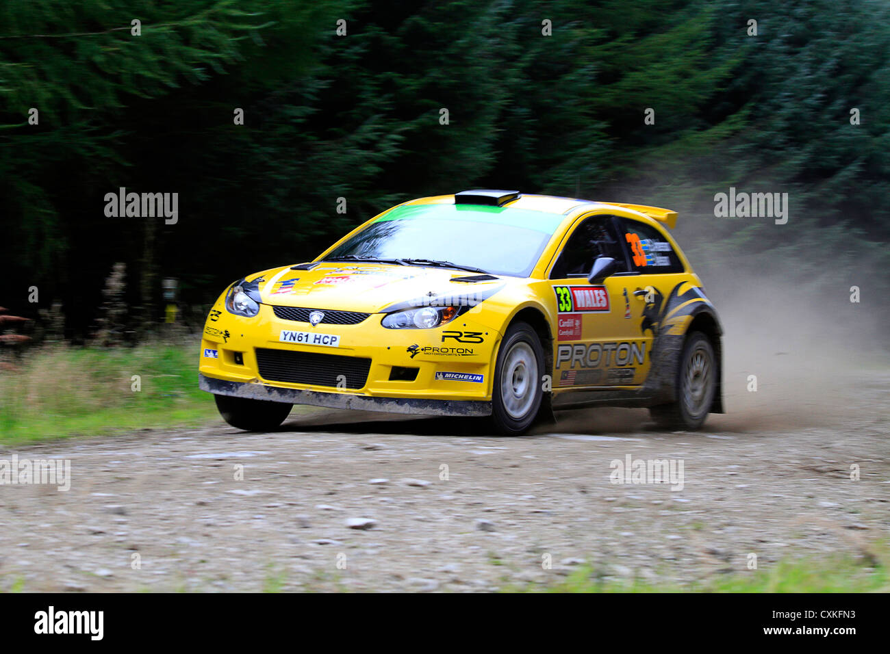 WRC 2012, Wales, proton rally car Stock Photo - Alamy