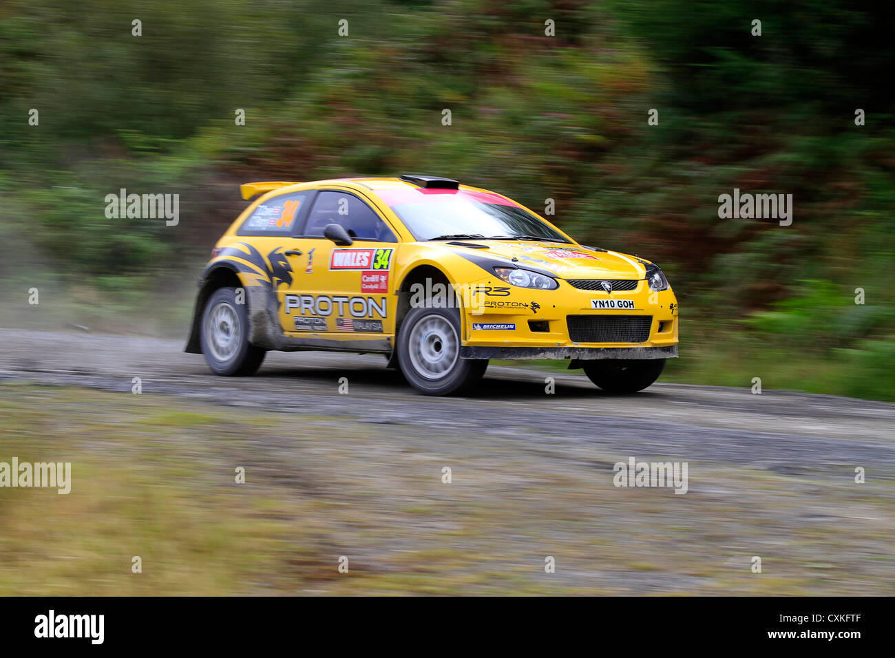 WRC 2012, Wales, proton rally car Stock Photo - Alamy