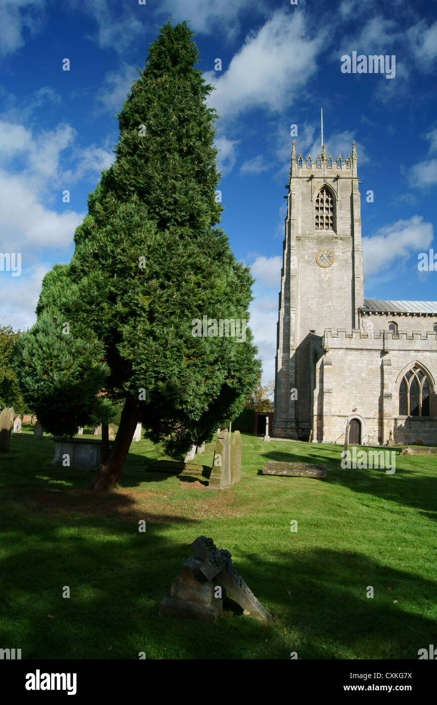UK,Nottinghamshire,Blyth Church of St Mary & St Martin Stock Photo - Alamy
