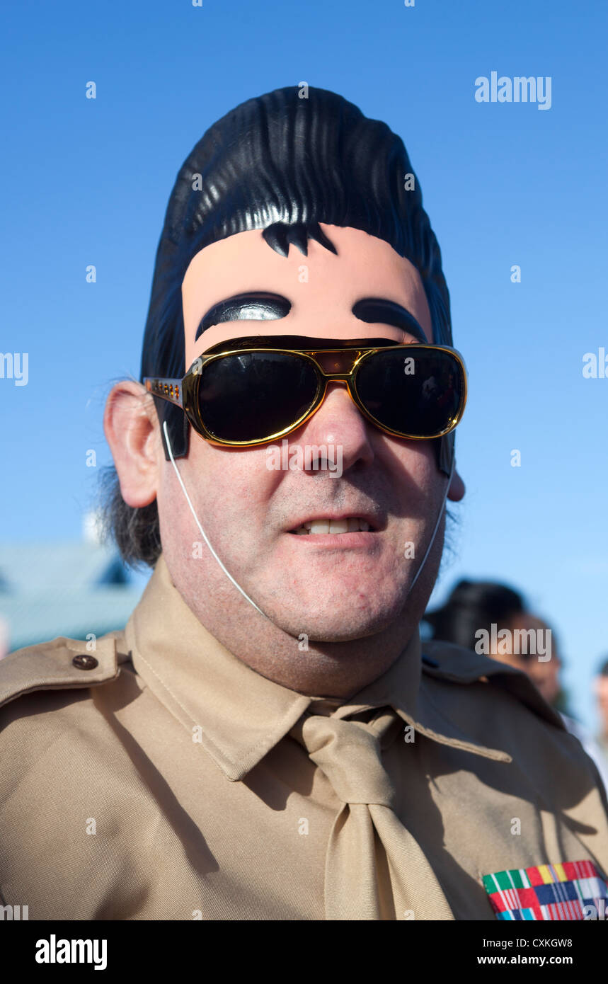 Man in Elvis Quiff Mask at Elvis Fest - The Annual Elvis Presley ...