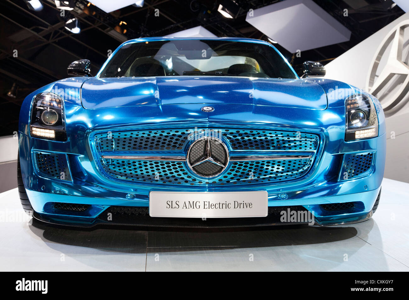 Mercedes-Benz SLS AMG Coupe Electric Drive at the Paris Motor Show 2012 ...