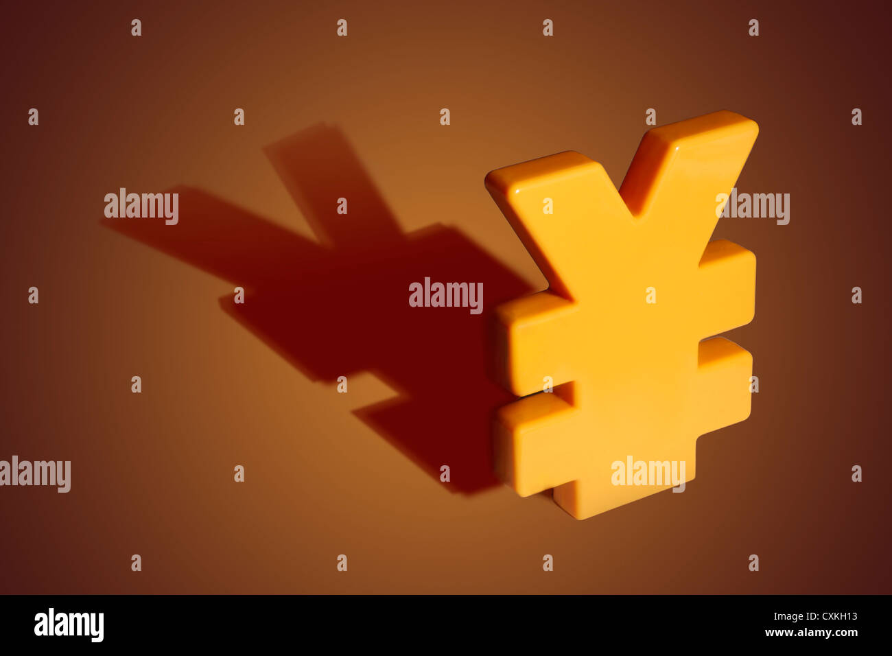 Close-Up of Chinese Currency symbol Stock Photo - Alamy