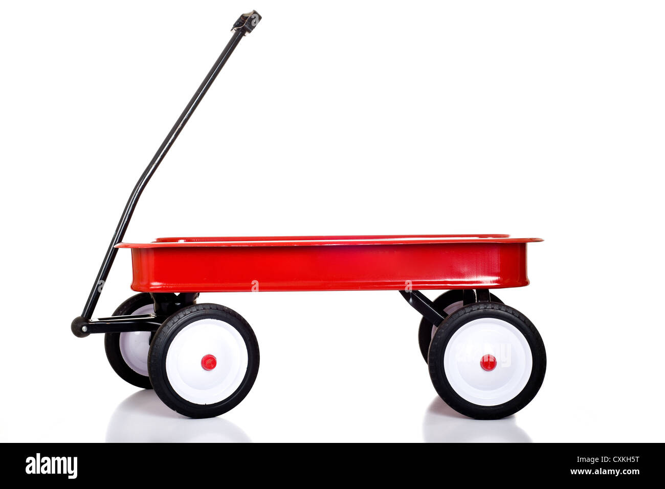 A red little red wagon on a white background with copy space Stock ...
