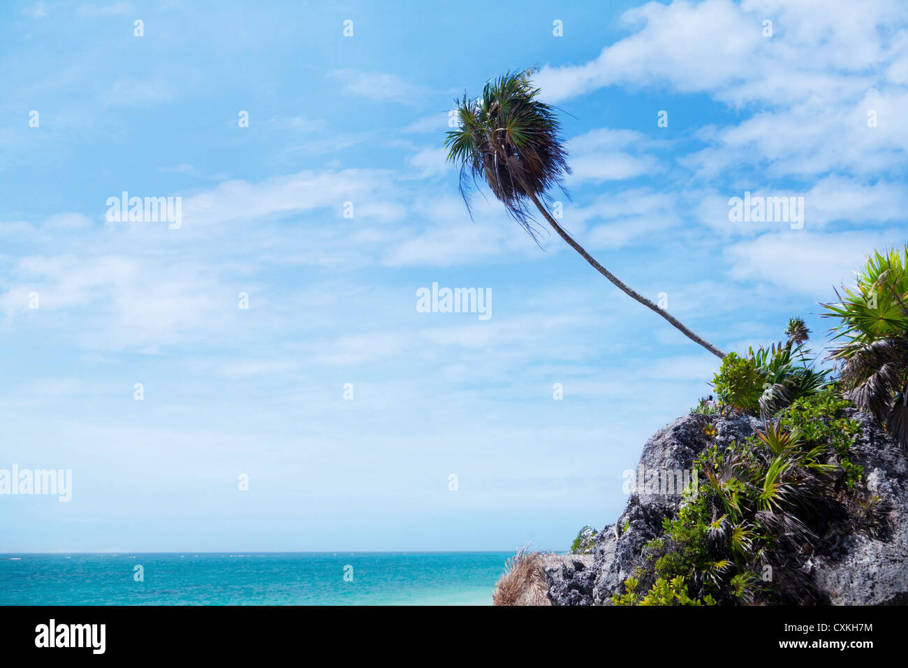 Tulum Beach, Mayan Riviera, Yucatan, Mexico Stock Photo - Alamy