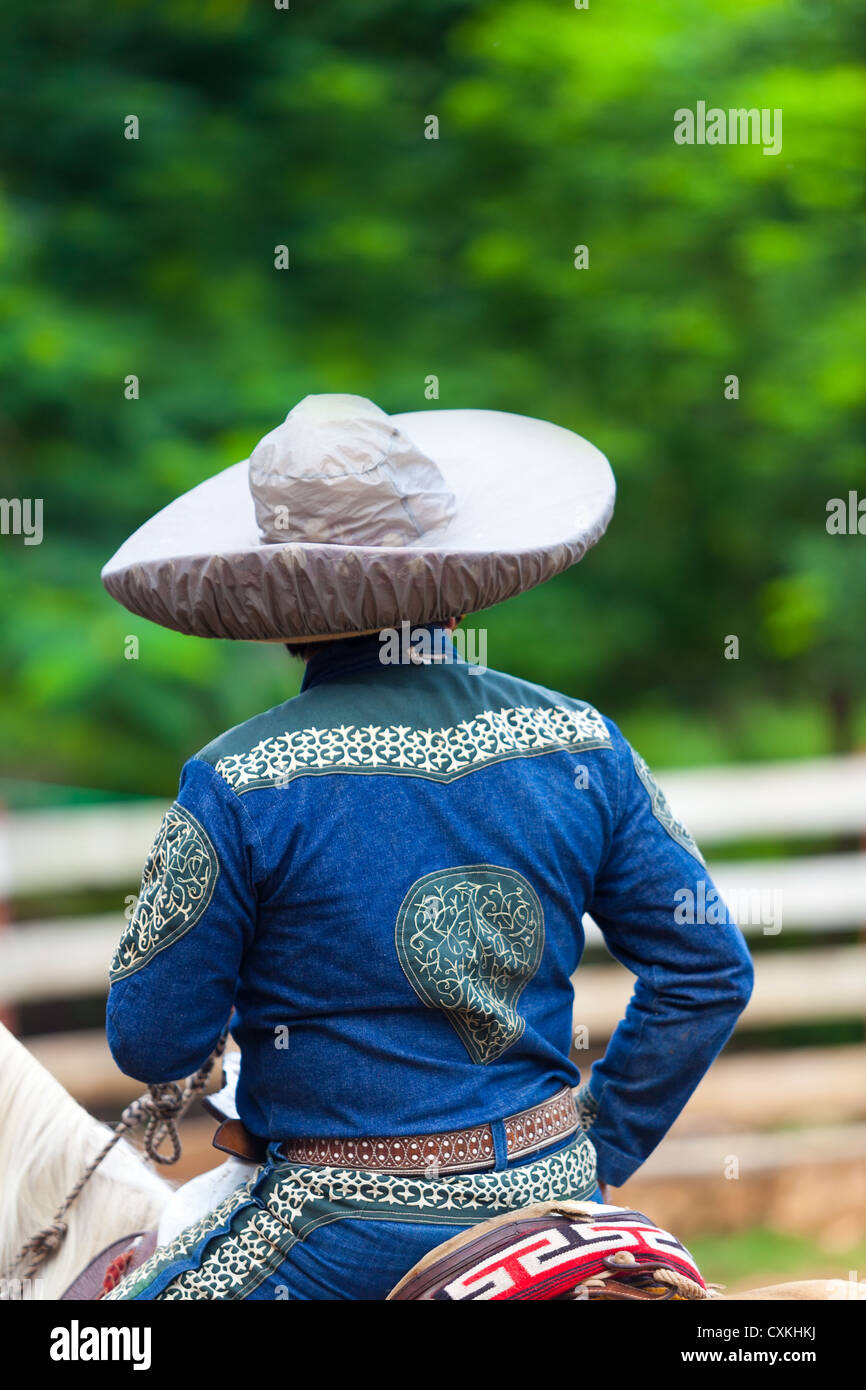 Mexican Charro Horseman from Yucatan Stock Photo - Alamy