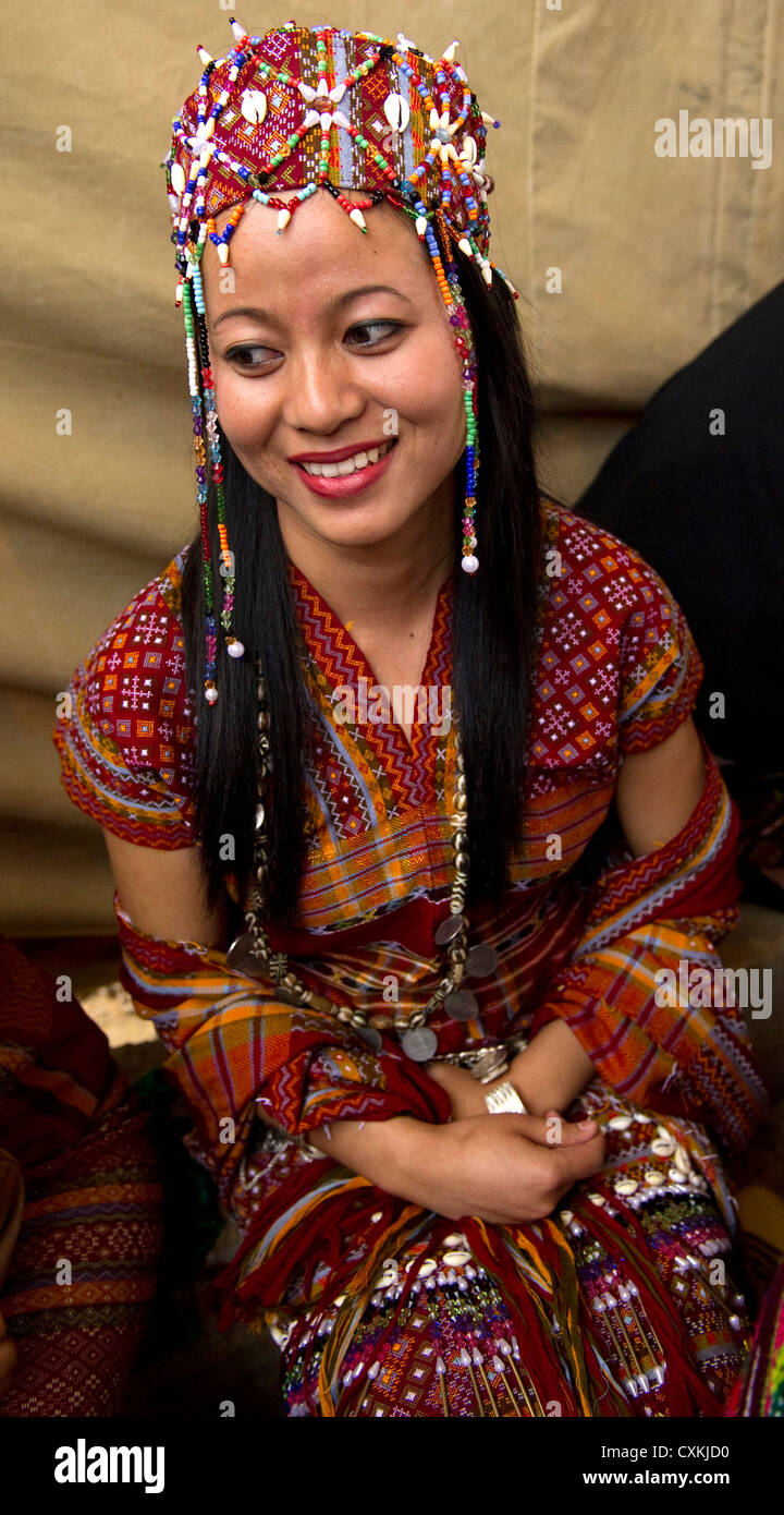 The costumes and jewelry of the Marra tribe in Mizoram, a state in ...