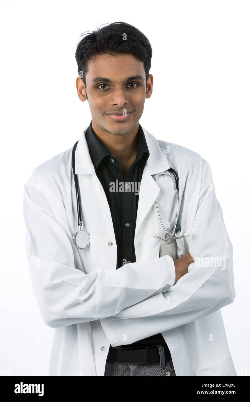 Portrait of a male Indian doctor Stock Photo - Alamy