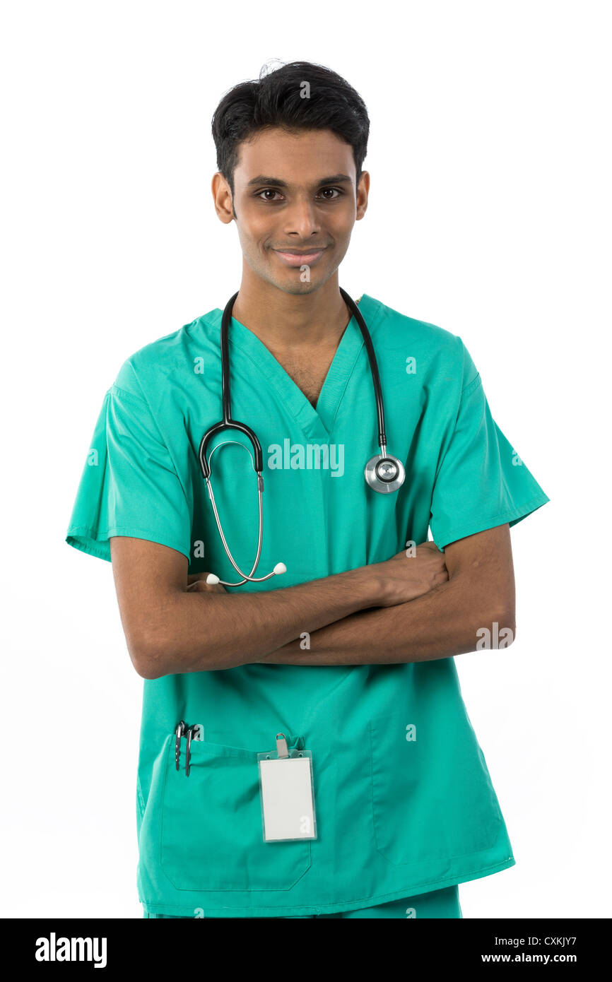 Portrait of a male Indian doctor Stock Photo - Alamy