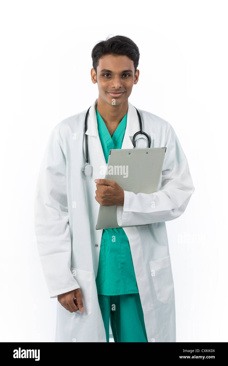 Portrait of a male Indian doctor Stock Photo - Alamy