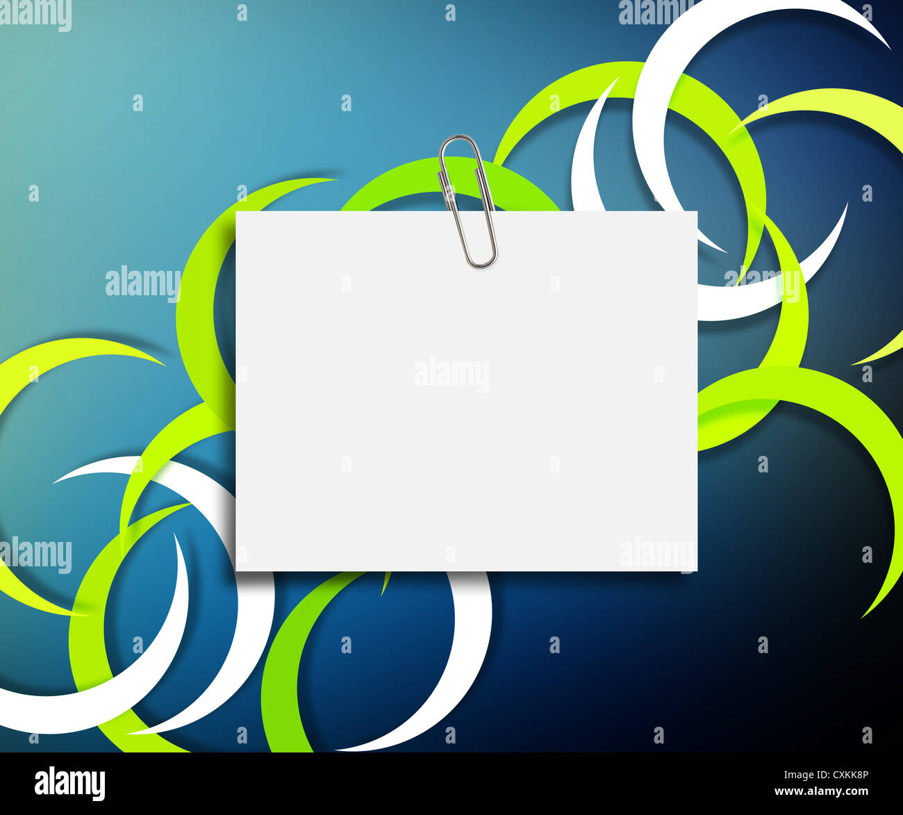 note paper with paper clip on colorful background Stock Photo - Alamy