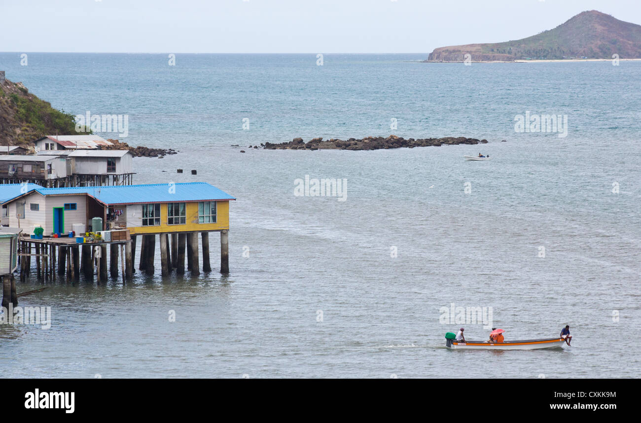 Koki, a settlement village built over the sea, Port Moresby, Papua New ...