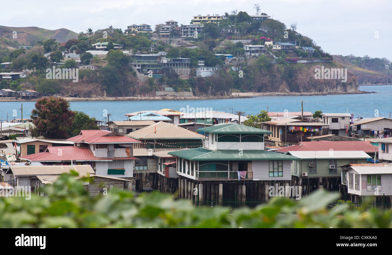 Koki, a settlement village built over the sea, Port Moresby, Papua New ...
