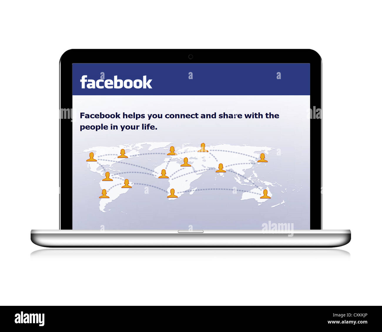 Facebook home page hi-res stock photography and images - Alamy