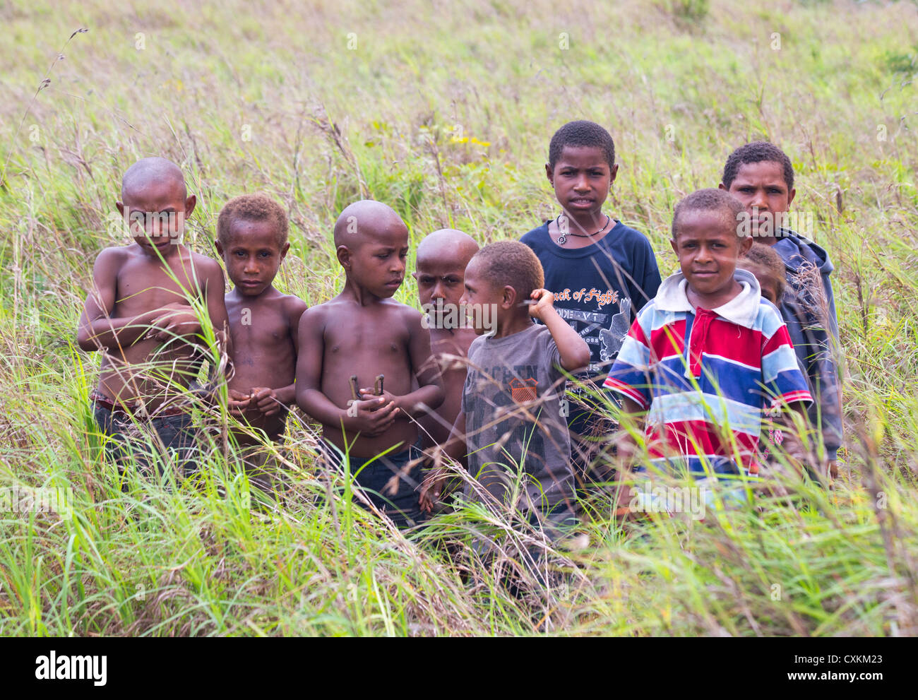 Papua new guinea boys hi-res stock photography and images - Alamy