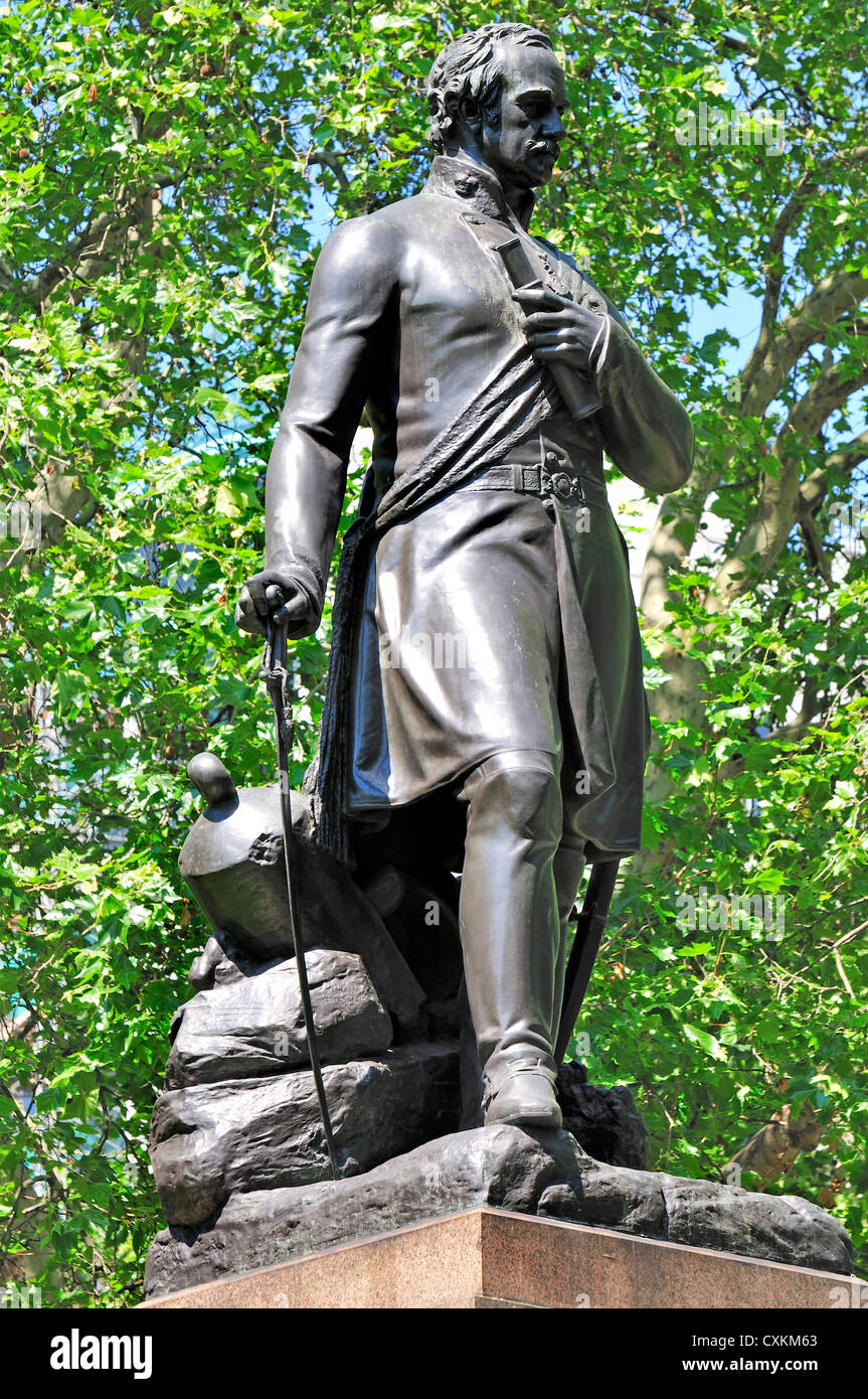 London, England, UK. Statue of Lieutenant General Sir James Outram, 1st ...