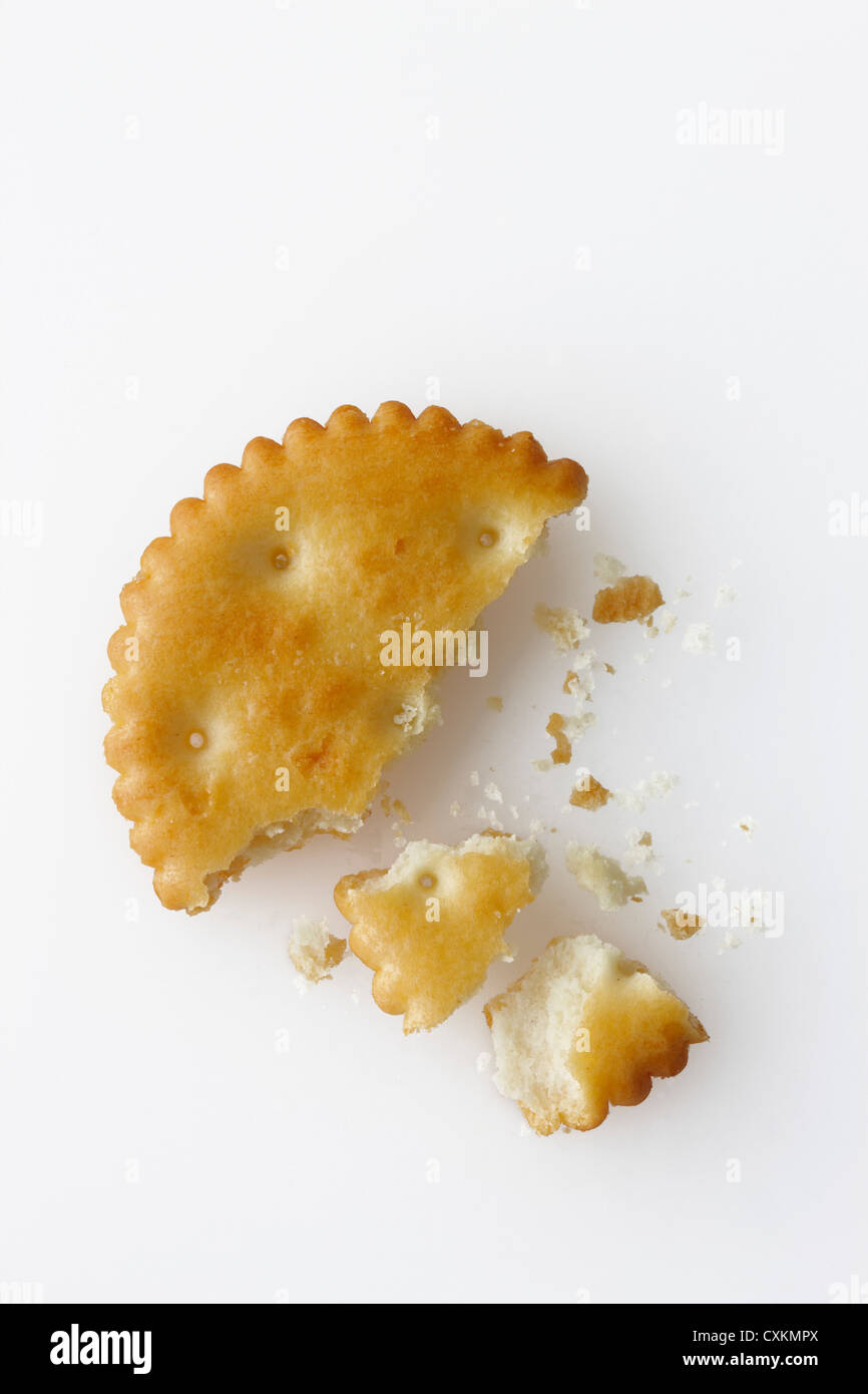 Close-up of Broken Cracker Stock Photo - Alamy