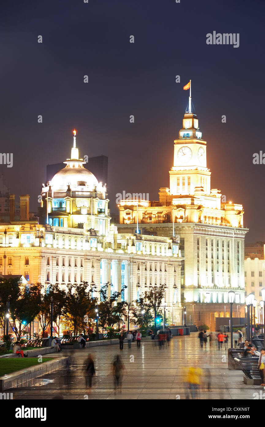 Shanghai waitan night view hi-res stock photography and images - Alamy