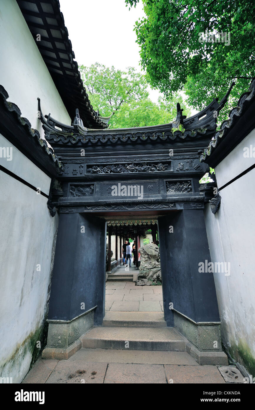 Old Chinese doorway in Shanghai Stock Photo - Alamy