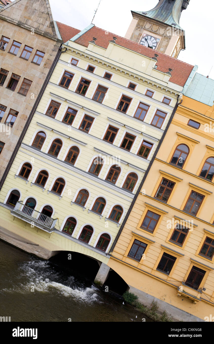 Beautiful Building in Prague from Charles Bridge Stock Photo - Alamy