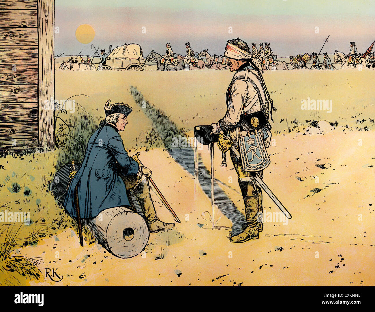 After the Battle of Kolin, 18 June 1757, Seven Years' War, Frederick II ...