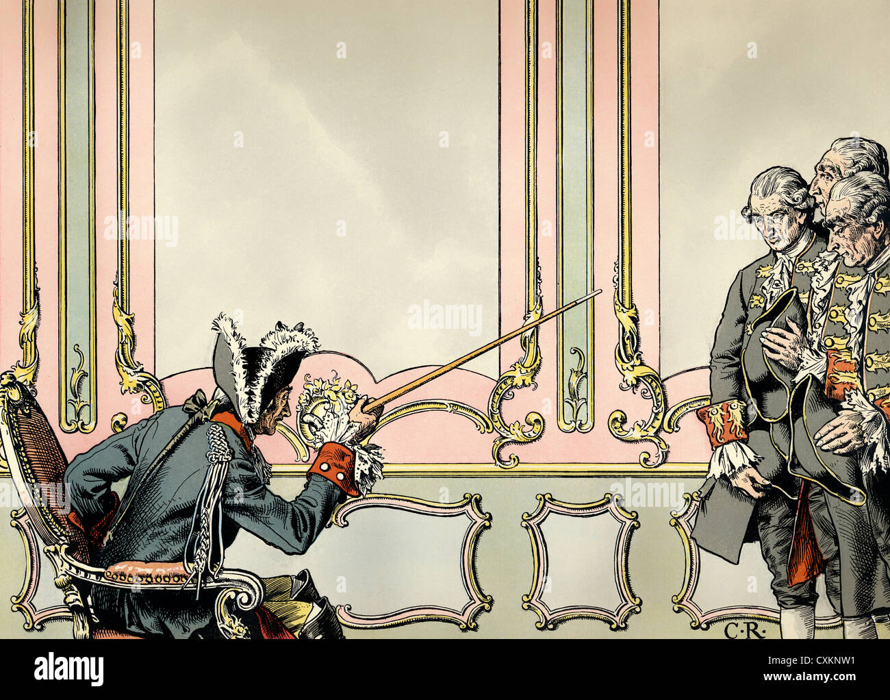 Frederick II or Frederick the Great King Prussia, The sentencing of the ...