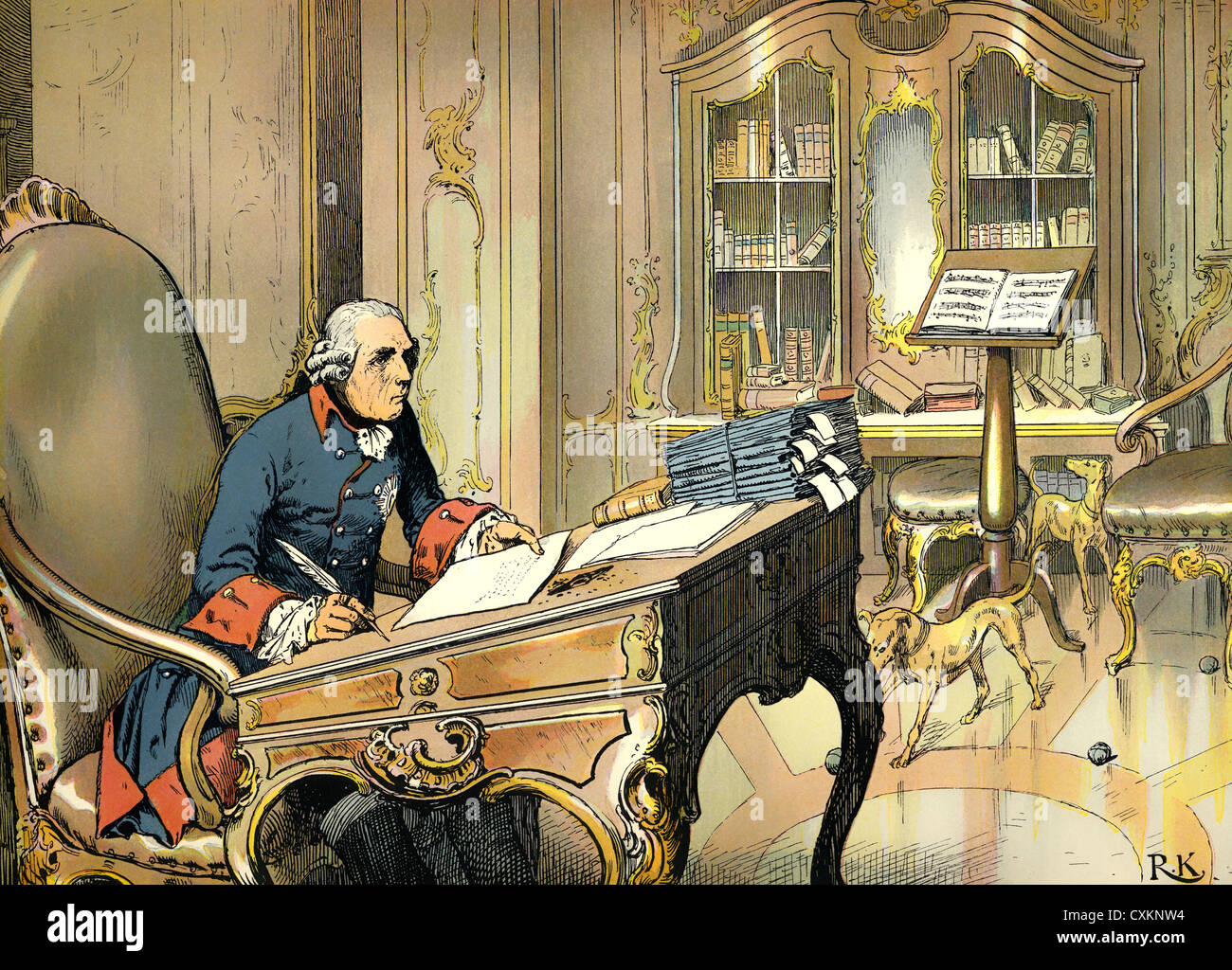 Frederick the great painting hi-res stock photography and images - Alamy
