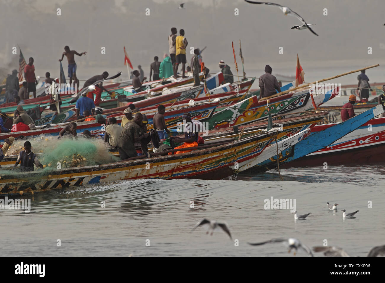 Tanji beach Gambia GM Stock Photo - Alamy