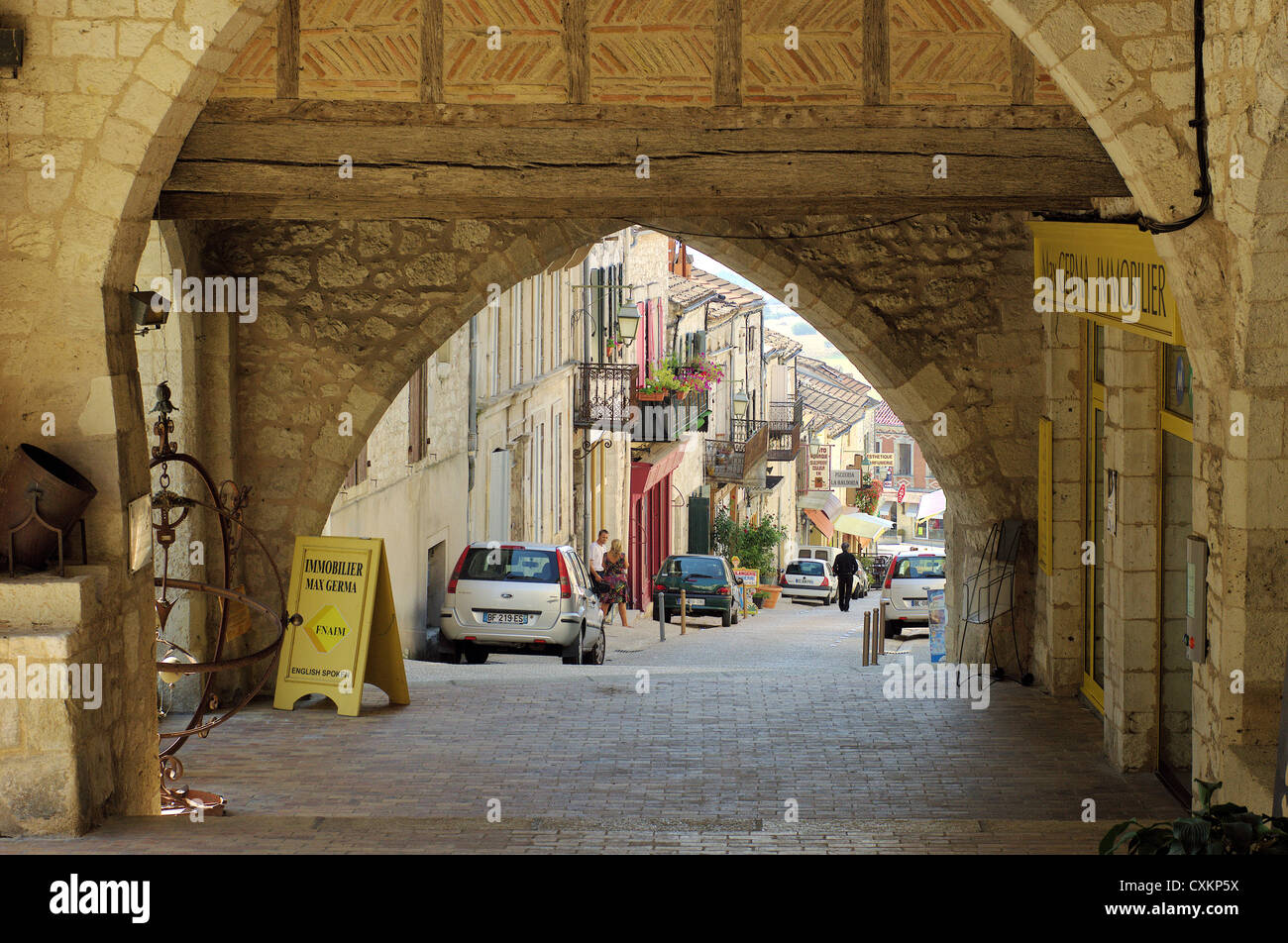 Village Monflanquin Lot et Garonne France Stock Photo - Alamy