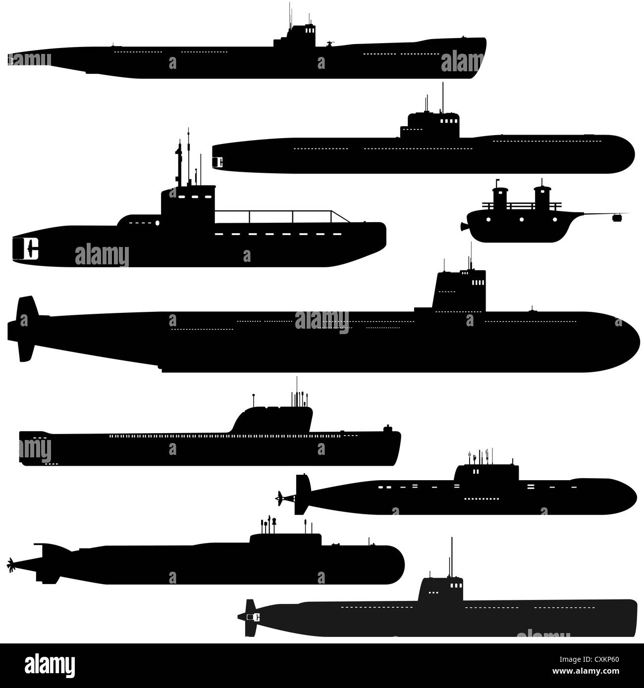 Submarine fighter Black and White Stock Photos & Images - Alamy