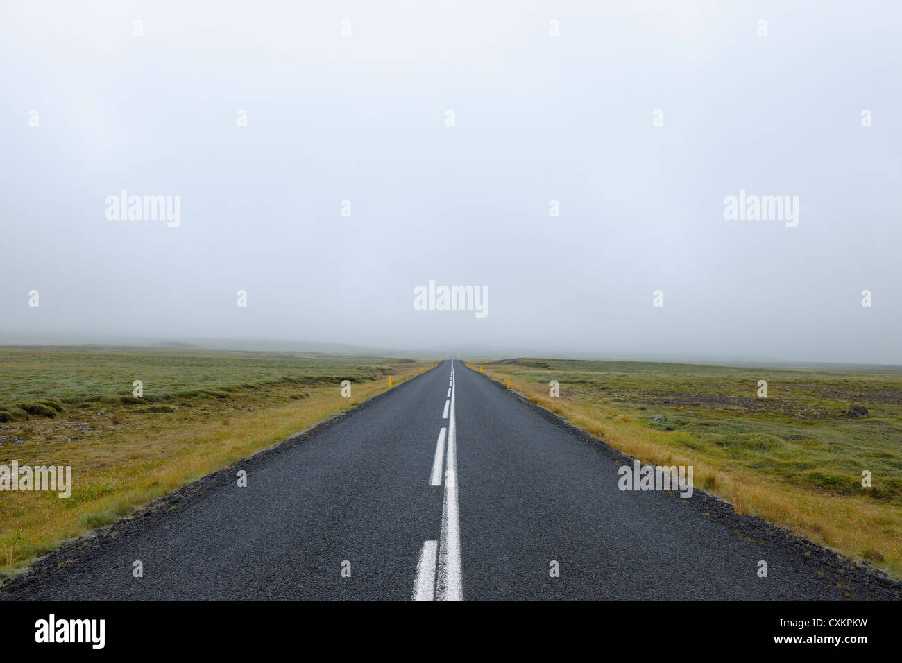 Road, Volcanic Landscape, Hellnar, Snaefellsnes Peninsula, Vesturland ...
