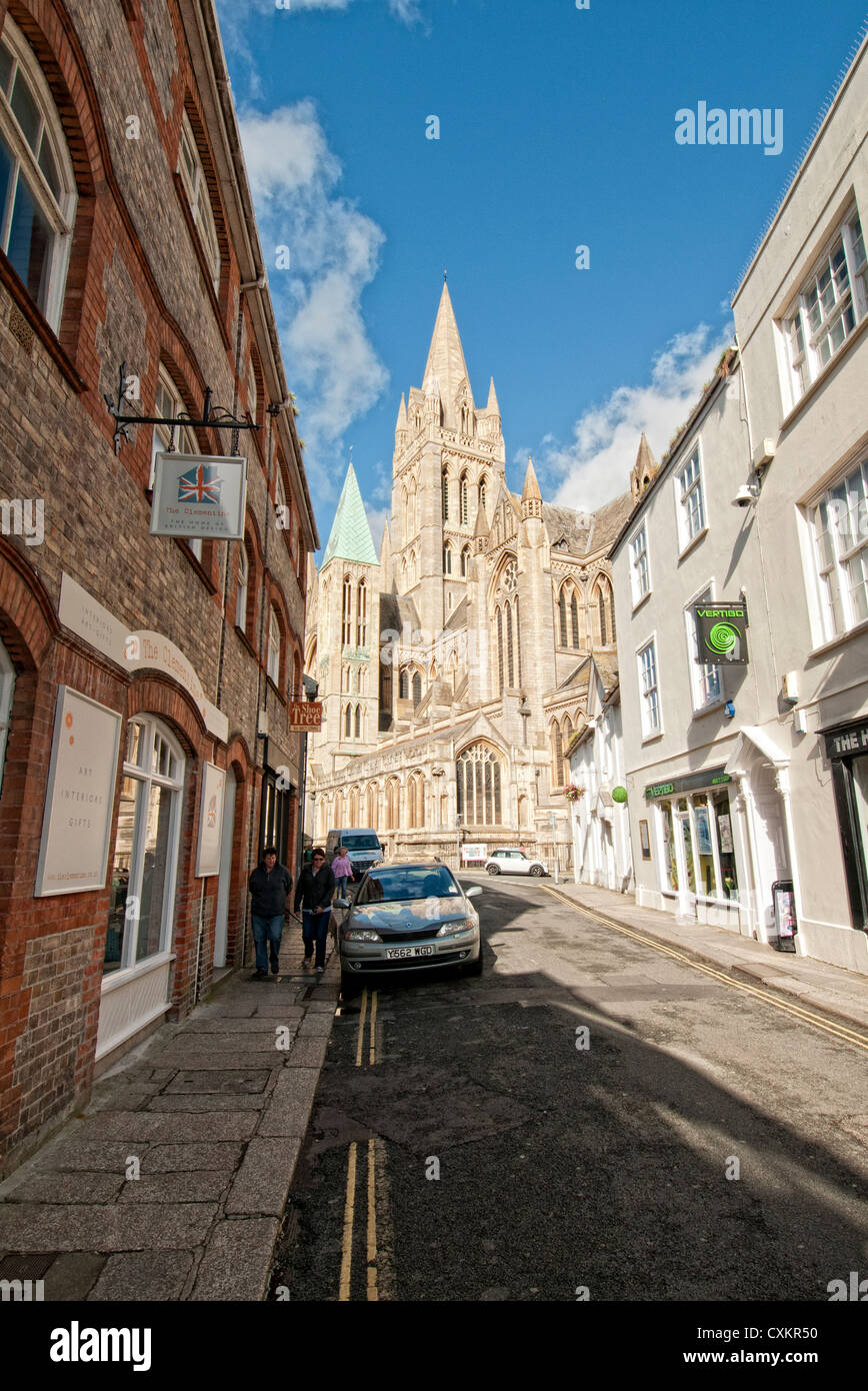 Truro cathedral viewed from street hi-res stock photography and images ...