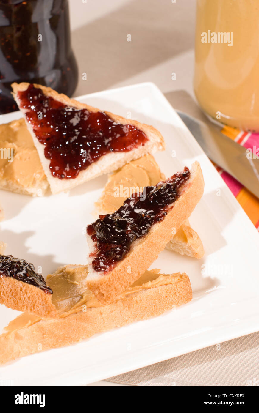 Jelly sandwich triangle hi-res stock photography and images - Alamy